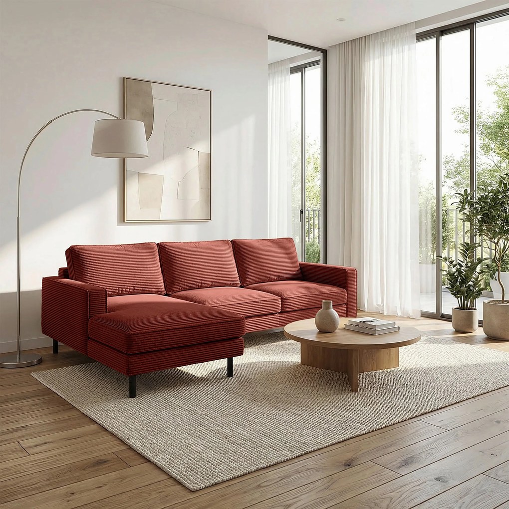 XXXLutz ROHOVÁ SEDAČKA, textil, červená Livetastic - Sedací soupravy - 00295101523S
