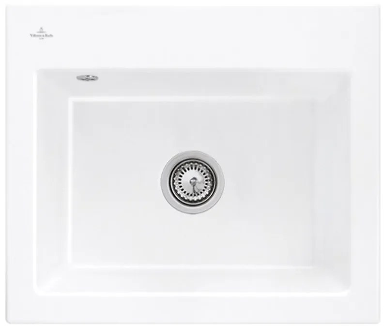 Villeroy &amp; Boch Subway keramický dřez 56.5x47.5 cm bílá 33091FR1HL2