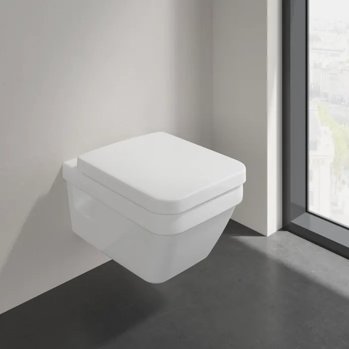 VILLEROY & BOCH Villeroy &amp; Boch ARCHITECTURA - WC mísa bezrámová, 530x370x316 mm, závěsný model, DirectFlush, bílá Alpin CeramicPlus 5685R0R1