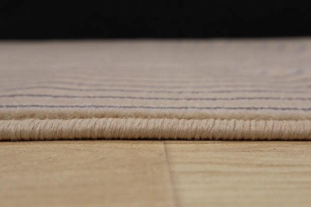 Alfa Carpets, Kusový koberec Thumbs ivory, 80x150, béžová, ložnice