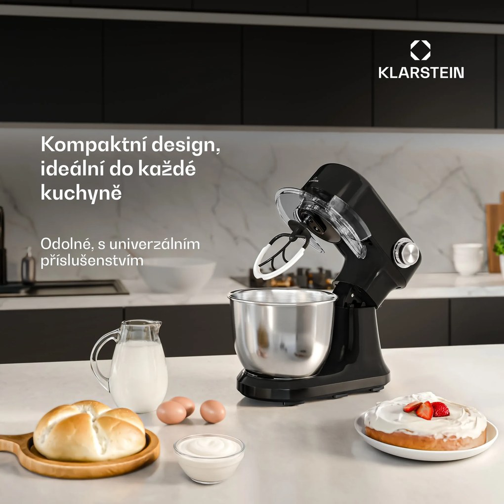 Klarstein Bella Evo kuchyňský robot | planetární míchací systém | 3 nástavce | 1500 W | 5 l