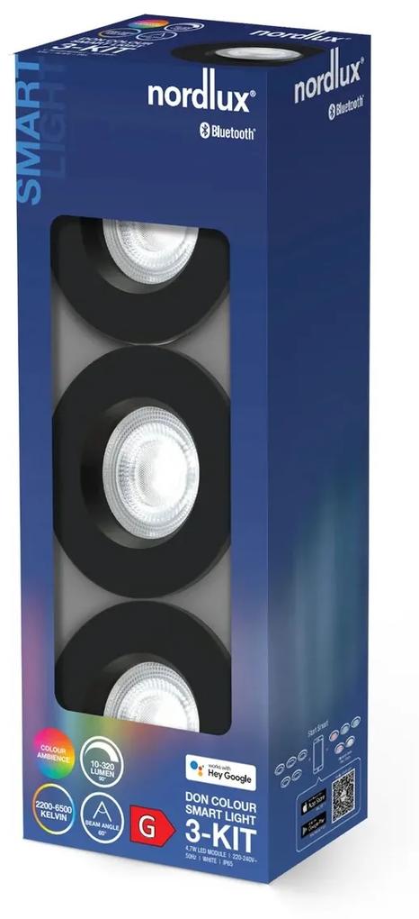 Nordlux Stmívatelná bodovka Don Smart Color IP65 - 3kit Barva: Bílá