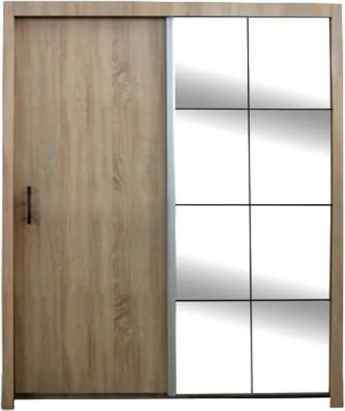 Šatní skříň s posuvnými dveřmi a zrcadlem 150cm F200