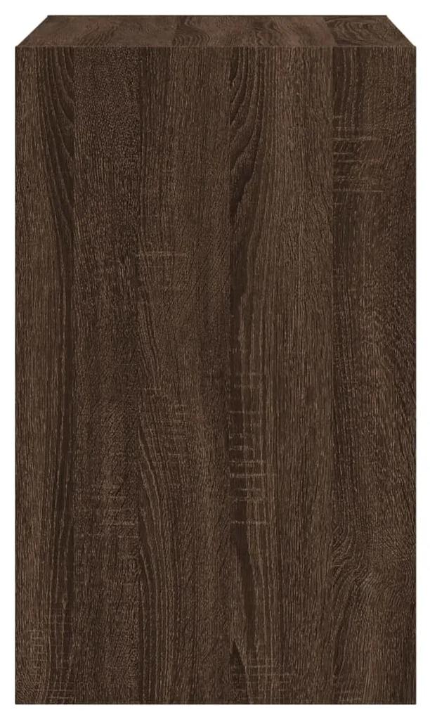 Botník hnědý dub 60 x 42 x 69 cm kompozitní dřevo - Default Title