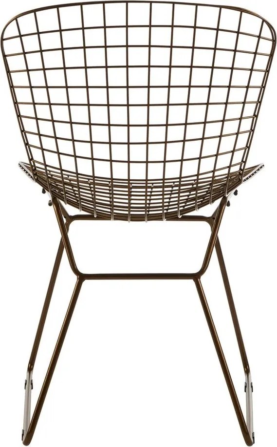 Kovová jídelní židle v bronzové barvě District – Premier Housewares