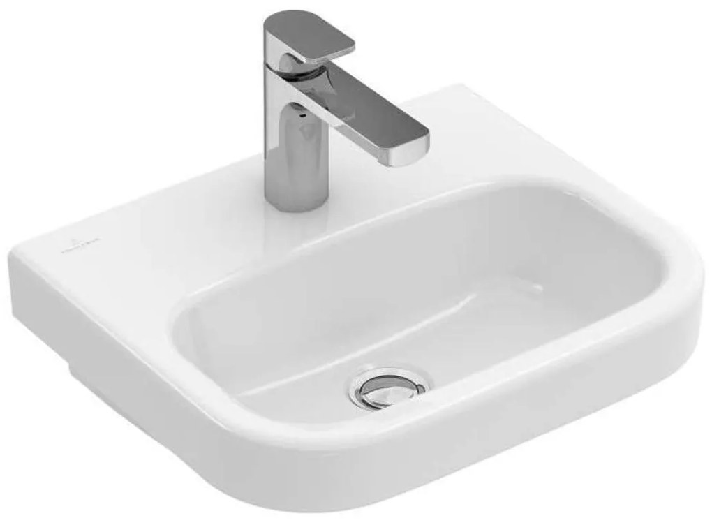 Villeroy & Boch Architectura - Umývátko 45x38 cm, bez přepadu, 1 otvor pro baterii, CeramicPlus, alpská bílá 437346R1