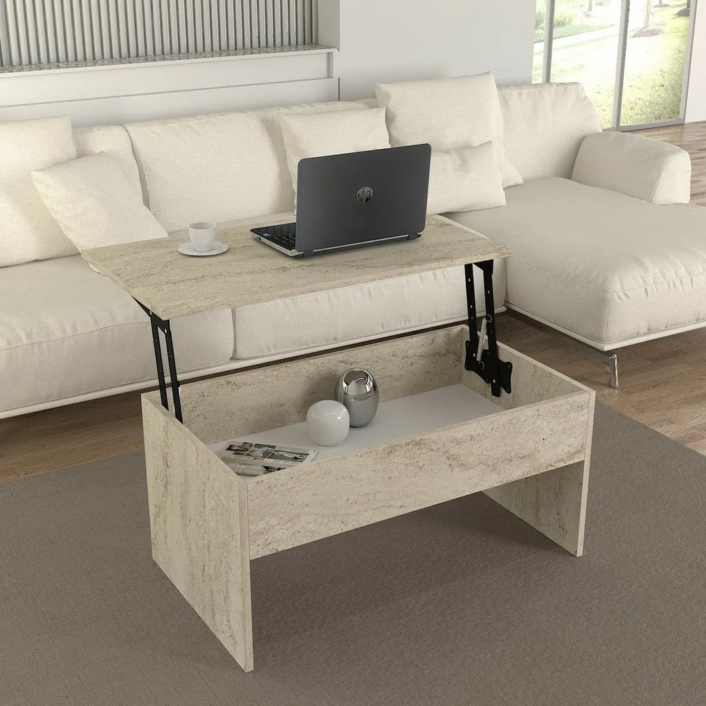 Konferenční stolek Akilli Travertine