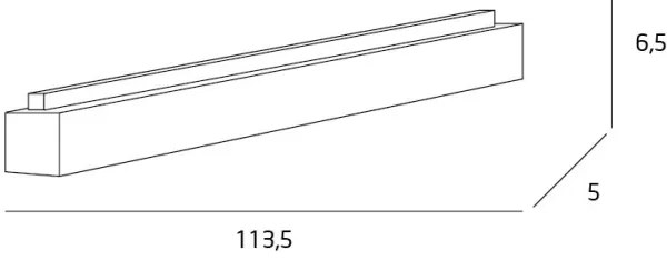 MAXLIGHT C0125D - LED Stmívatelné stropní svítidlo LINEAR LED/36W/230V bílá