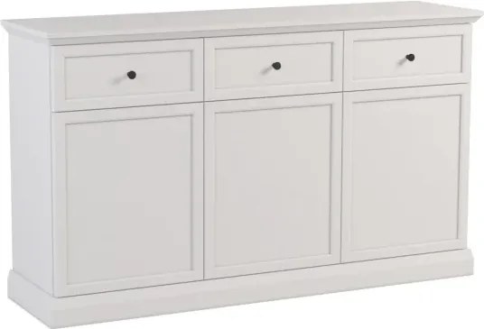 Komoda LUCCA K3D3S, bílý opál