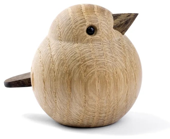 Dřevěný ptáček Baby Sparrow Natural Oak Novoform
