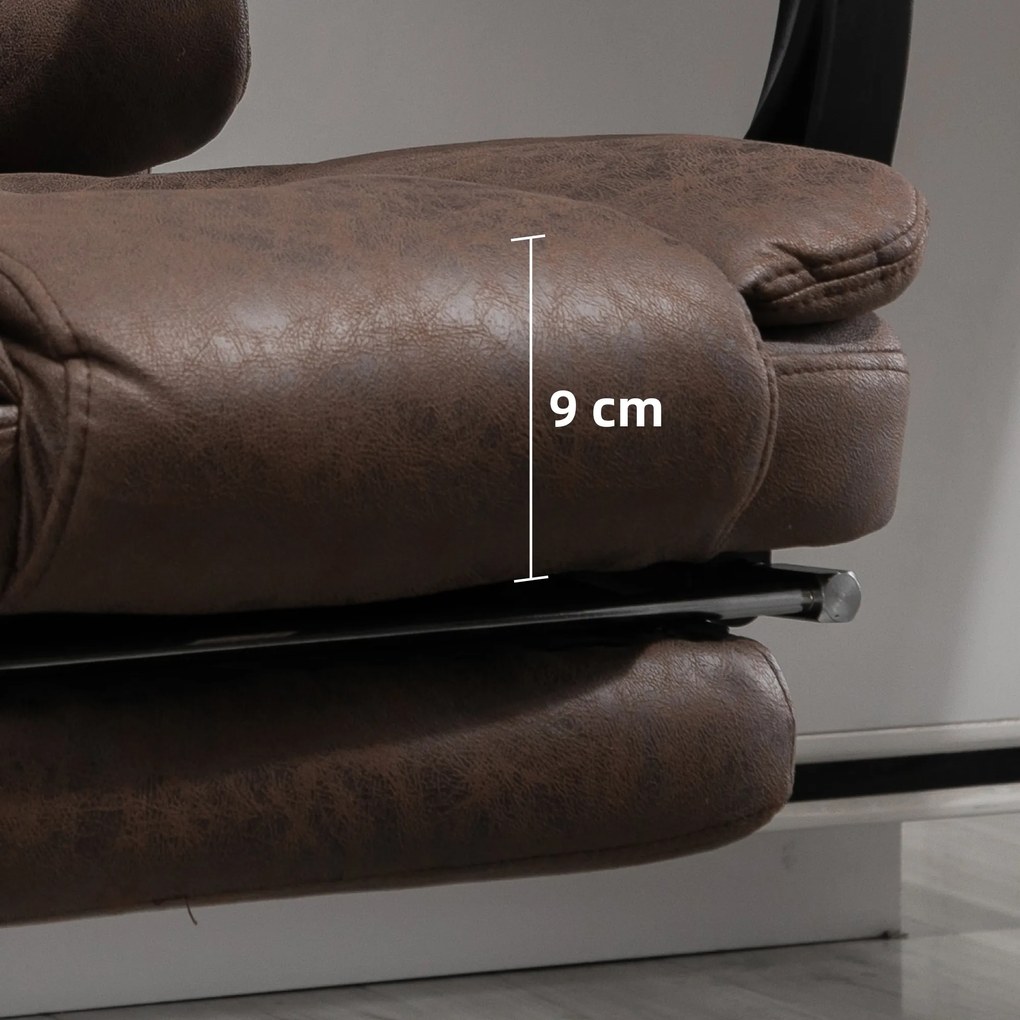 Kancelářská židle Vinsetto s masážní funkcí, ergonomická kancelářská židle s funkcí polohování a vyhřívání, výškově nastavitelná počítačová židle s p…