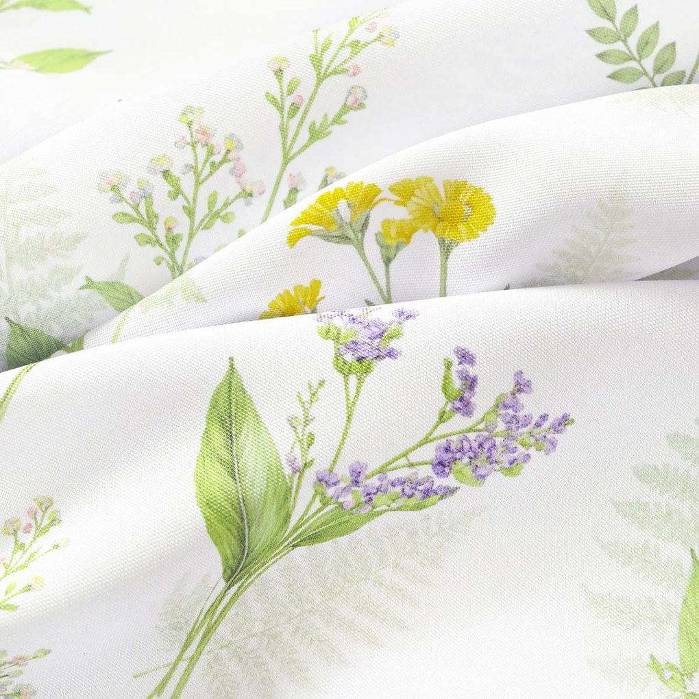 Goldea hranatý teflonový ubrus - lesní kvítí 120 x 140 cm