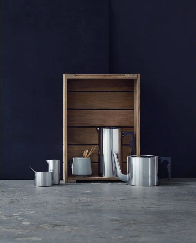 Konvice na čaj z nerezové oceli ve stříbrné barvě 1,25 l Arne Jacobsen – Stelton