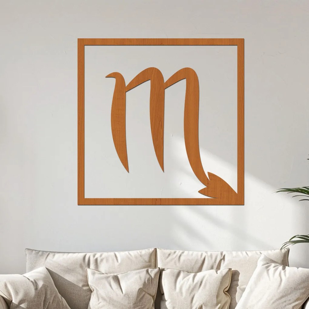 dřevo života Dřevěný obraz znamení zvěrokruhu ŠTÍRA Zvolte rozměr (cm): 60x60, Zvolte barvu dekoru: Javor