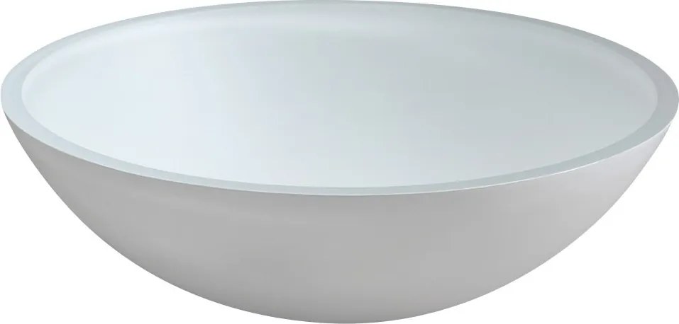 Sapho Sapho, TELICA skleněné gravírované umyvadlo, průměr 42 cm, bílá, TY181W