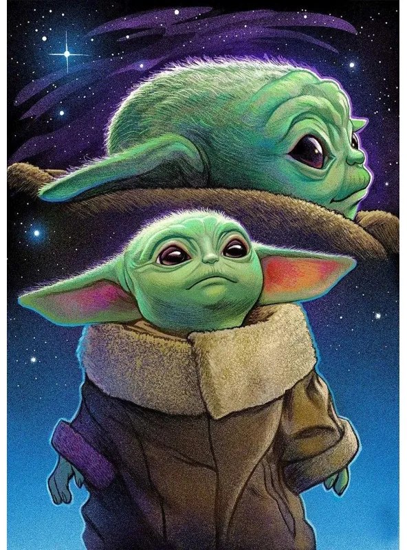 784001 NORIMPEX 5D Diamantová mozaika - Baby Yoda