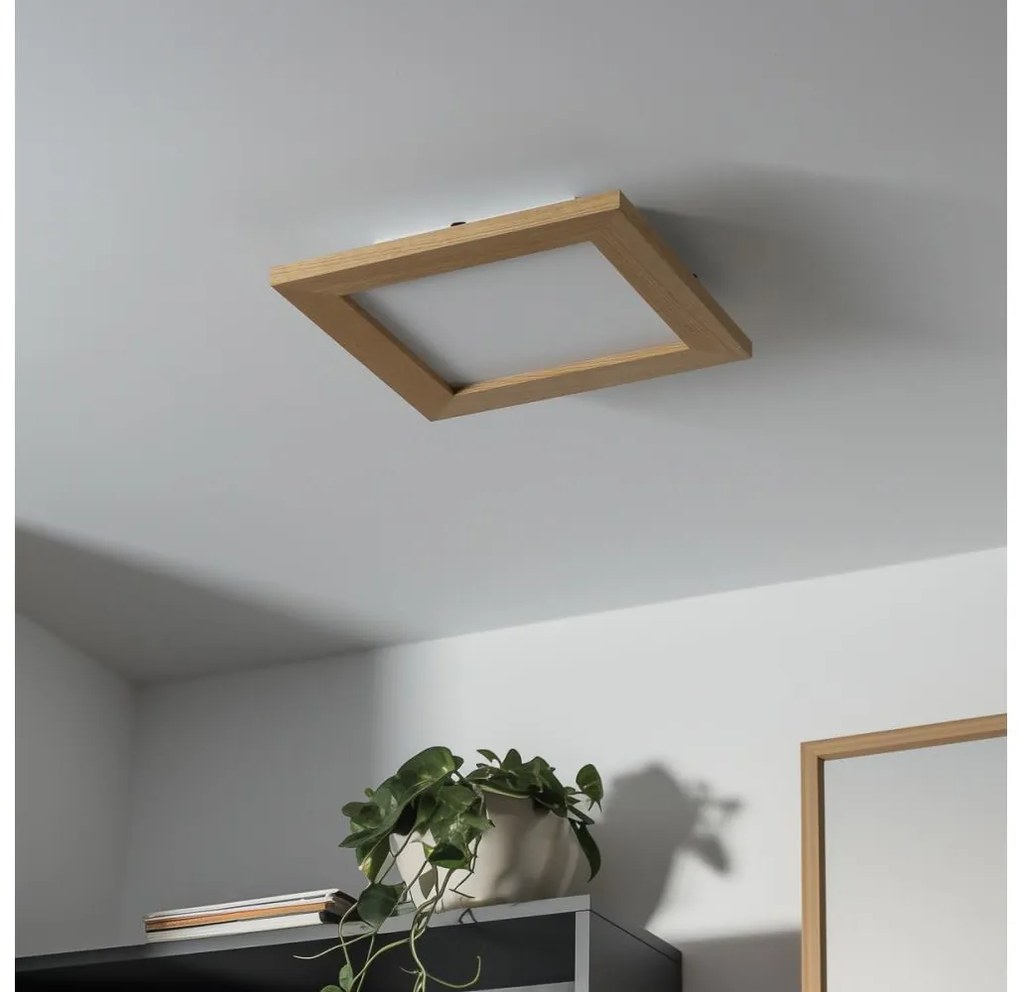 Brilagi - LED Stropní svítidlo SLIMFRAME WOOD LED/25W/230V 34x34 cm hnědá
