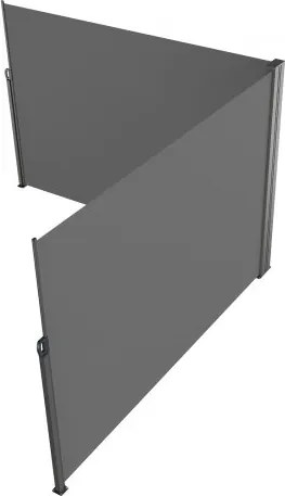 Stahovací boční markýza, 200,7 × 599,4 cm venkovní ochranná zástěna, 180 g