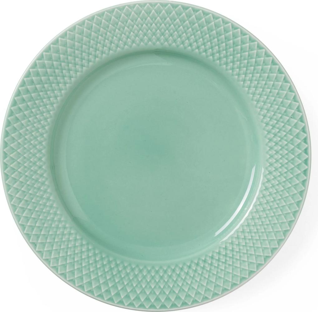 Snídaňový talíř Rhombe 21 cm modrozelený