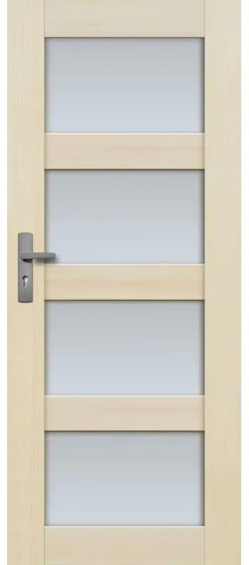 Interiérové dveře Radex dřevěné NEFRYT 4S Šířka dveří: 80 cm, Otvírání dvěří: Levé