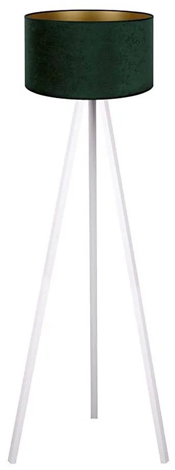 Brilagi - Stojací lampa VELVET 1xE27/60W/230V bílá/zelená AS0465+DU82474