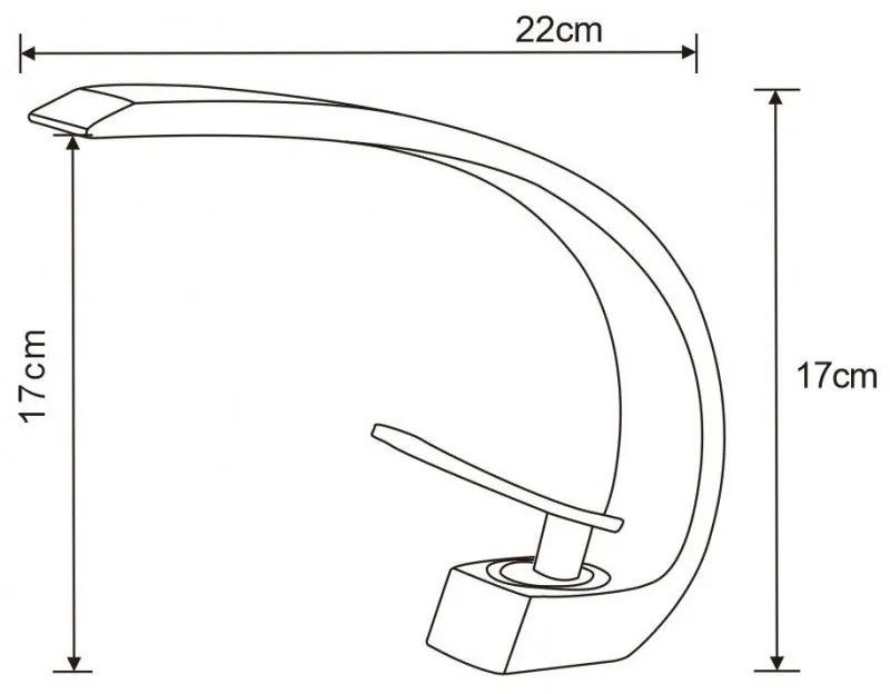 Mexen Lupus umyvadlová baterie, černá, 746200-70