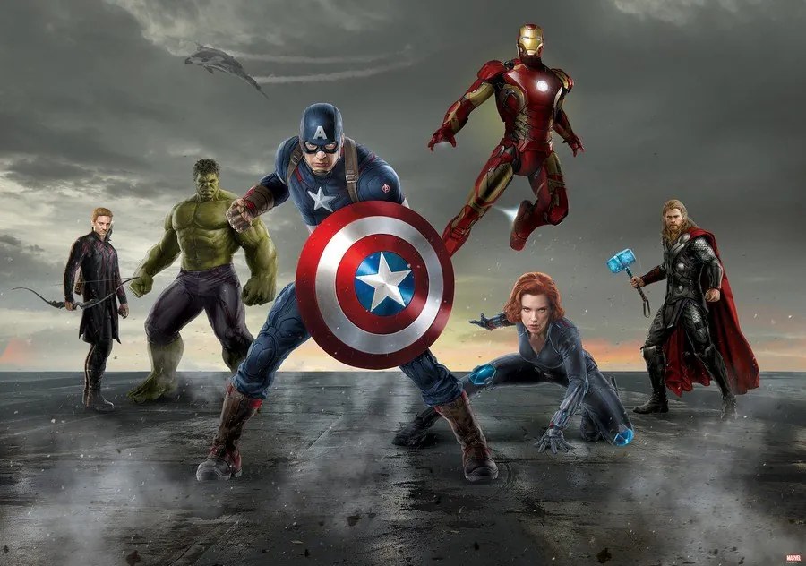 Postershop Fototapeta: Avengers (6) - 254x368 cm