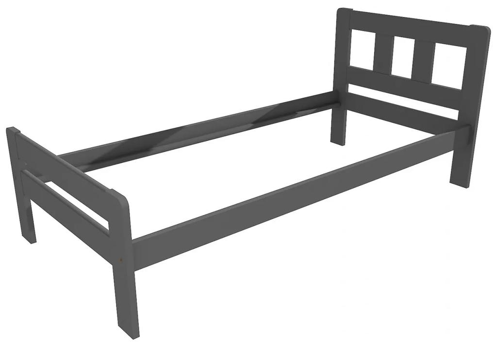 Jednolůžková postel VMK010C (Barva dřeva: barva šedá, Rozměr: 100 x 200 cm)