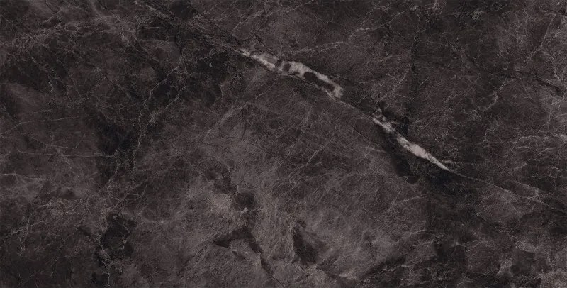 Mexen Merison Černý glazovaný rektifikovaný gres G1, dlaždice podlahovo-stěnová 120 x 60 cm, vysoký lesk