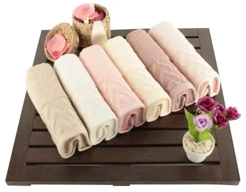 Sada 6 bavlněných ručníků Kalp, 30 x 50 cm