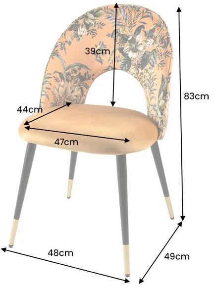 Invicta Jídelní židle BOUTIQUE zlatá 41701
