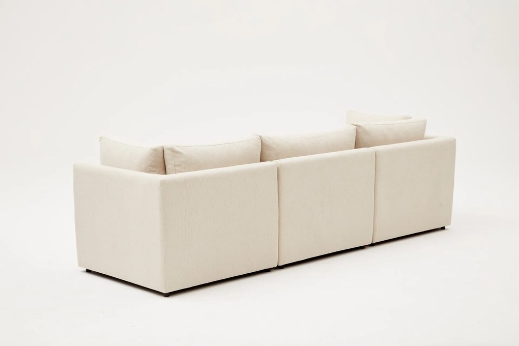 Hanah Home Rohová pohovka MOTTONA krémová 180 cm