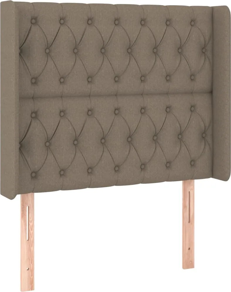 Box spring postel s matrací a LED taupe 90x200 cm textil 3139089