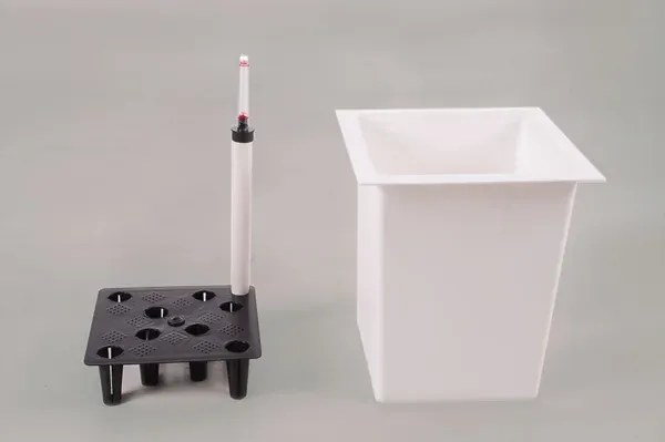 3-set hranatých plastových vložek se samozavlažovacím setem, 32*29*29 cm, bílý
