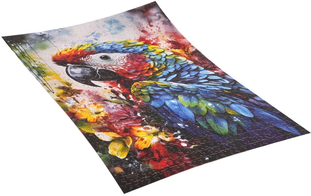 _Ostatní 1_ PUZZLE Art Papoušek Ara 1000 dílků skládačka 50x70cm v krabici 81462