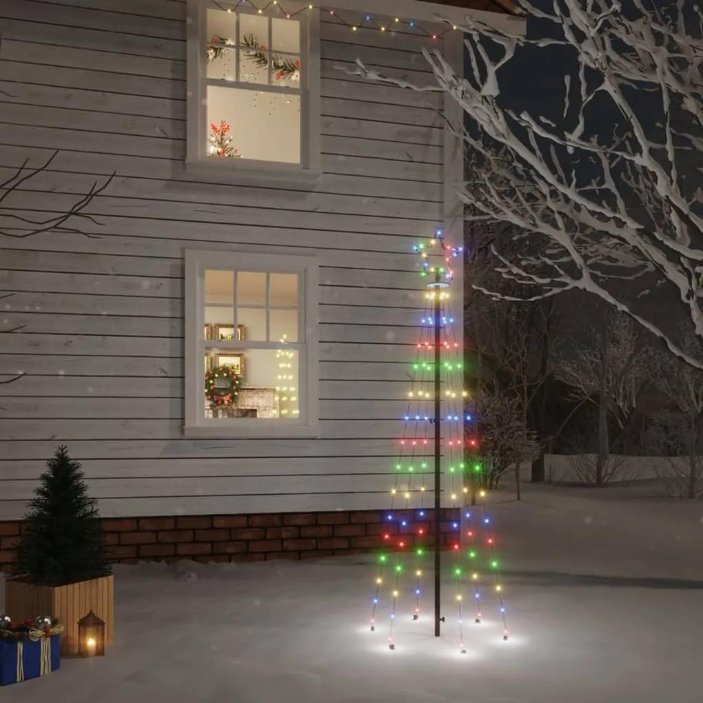 Vánoční strom s hrotem 108 barevných LED diod 180 cm - Default Title