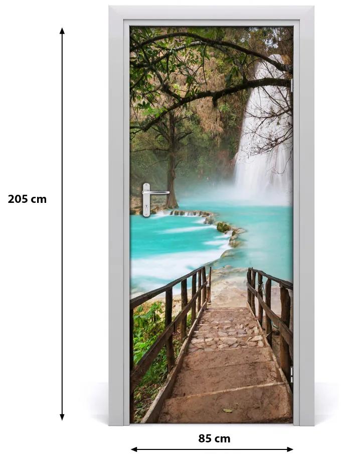 Fototapeta na dveře vodopád Mexiko 85x205 cm