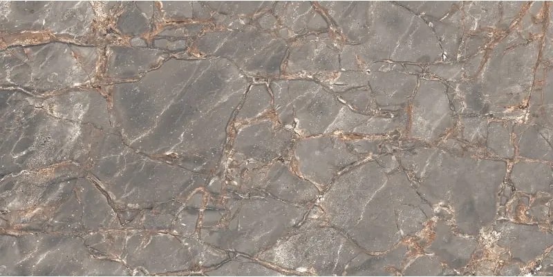 Mexen Rubble Šedý glazovaný rektifikovaný gres G1, dlaždice 120 x 60 cm, carving - TL401-120-060-02