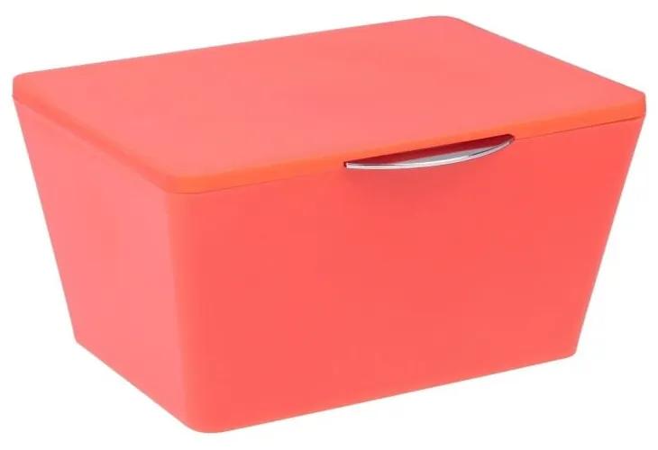 Oranžový úložný box do koupelny Wenko Brasil Coral