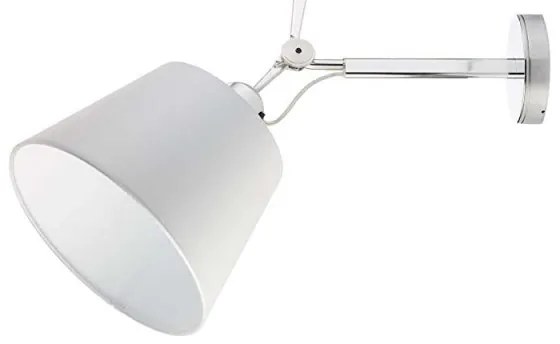 Artemide 1183010A+0781040A Tolomeo parete diffusore 18, nástěnné designové svítidlo s vypínačem a saténovým stínítkem, E27 max 42W, prům. 18cm
