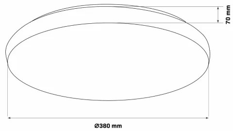 LED Stmívatelné koupelnové svítidlo PIRIUS LED/48W/230V 3000-6000K IP44 + DO