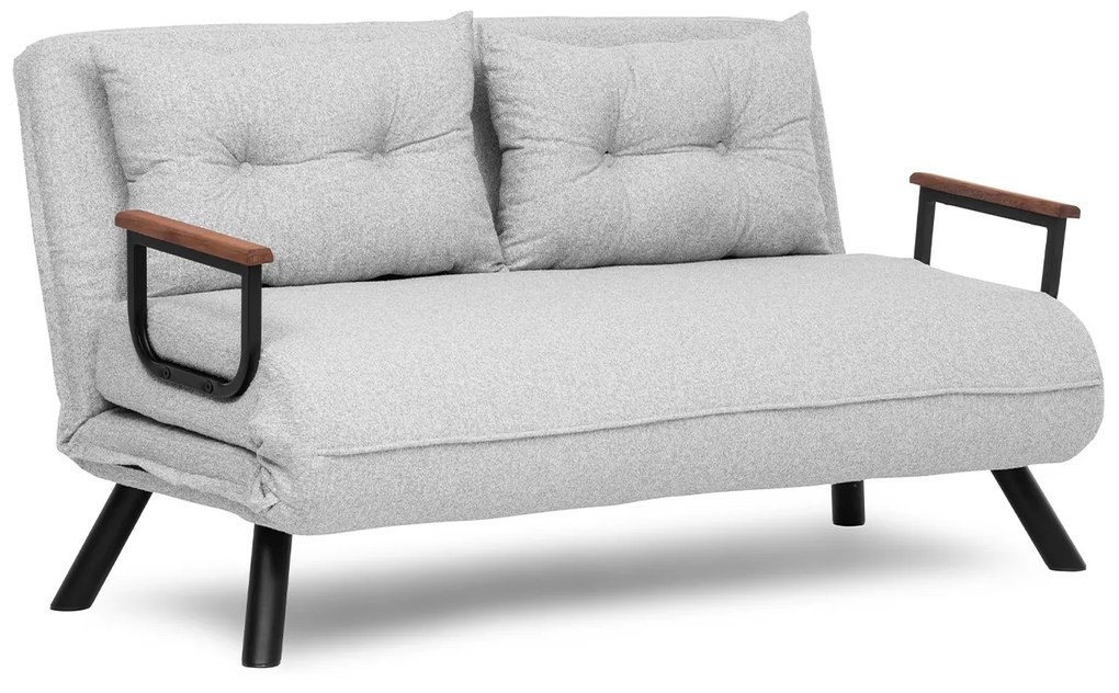 Atelier del Sofa 2-místná pohovka Sando 2-Seater - Teddy Fabric - Grey, Šedá