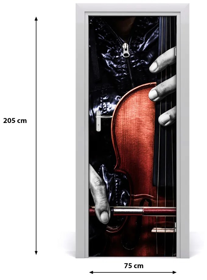 Fototapeta na dveře hudba housle 75x205 cm