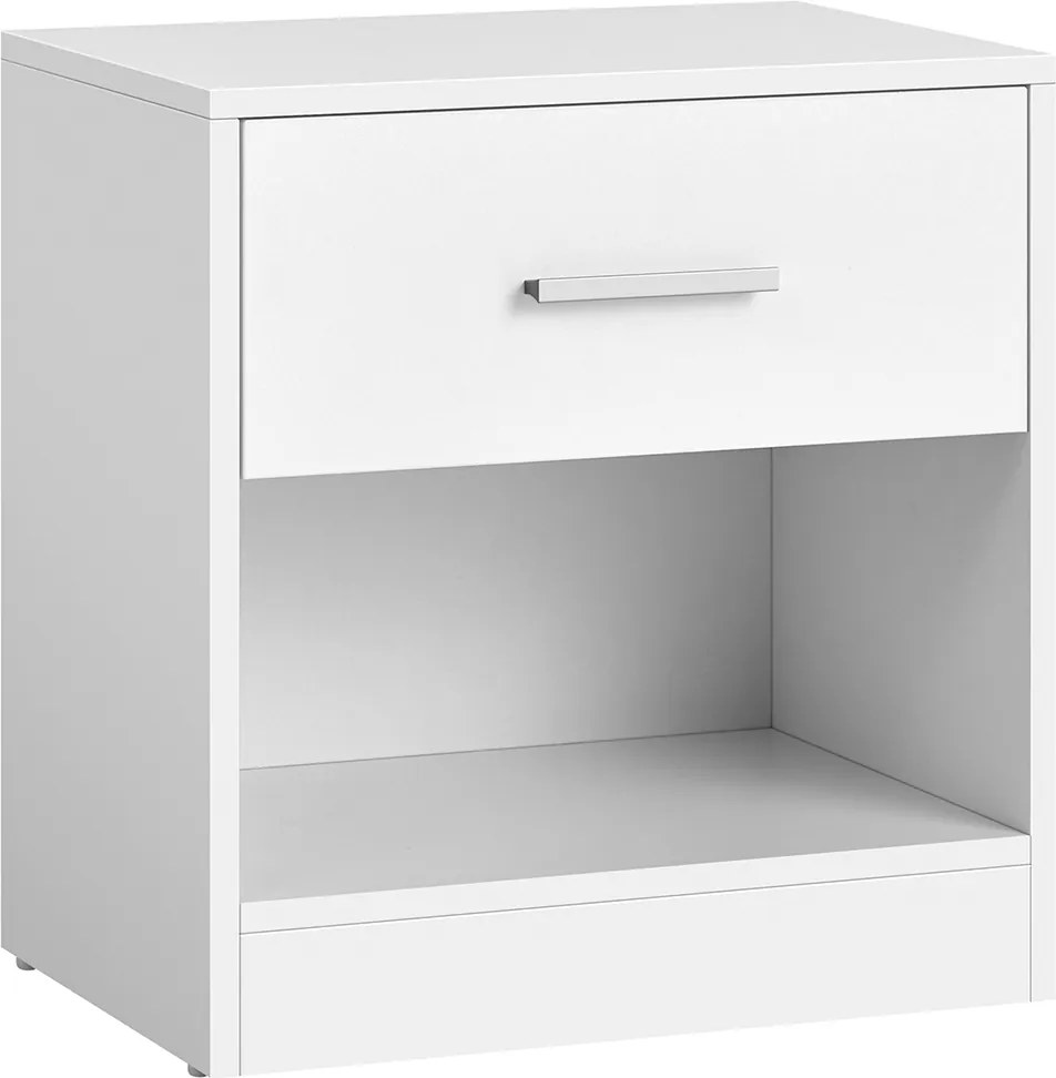 Noční stolek se zásuvkou CLARIO 39x28 cm, bílý