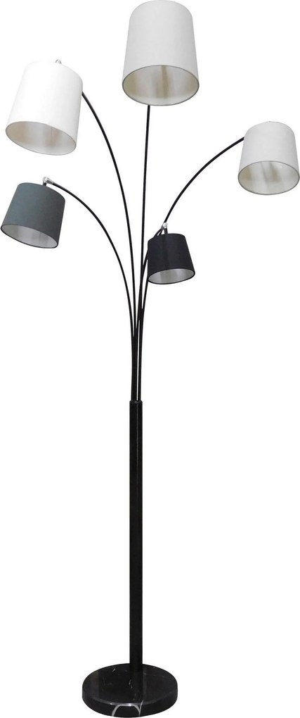XXXLutz STOJACÍ OBLOUKOVÉ SVÍTIDLO, 114/213/38 cm P & B - Online Only svítidla - 001769024401