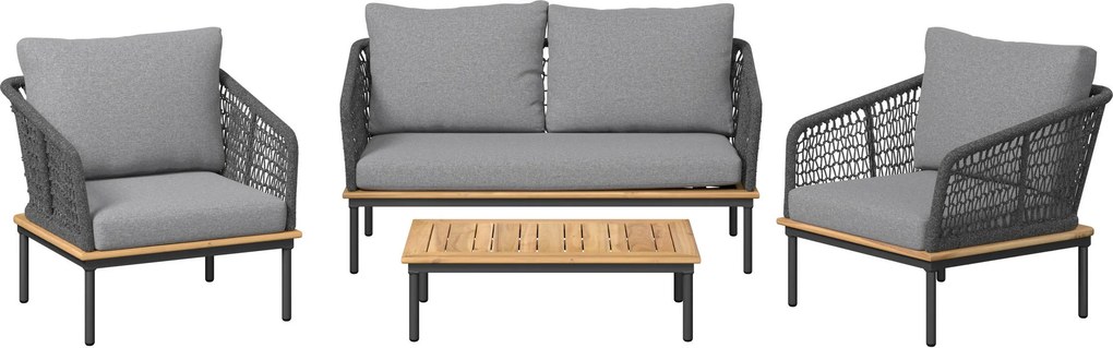 XXXLutz ZAHRADNÍ SADA 4dílné, dřevo, kov, plast, textil Ambia Garden - 00000W000109