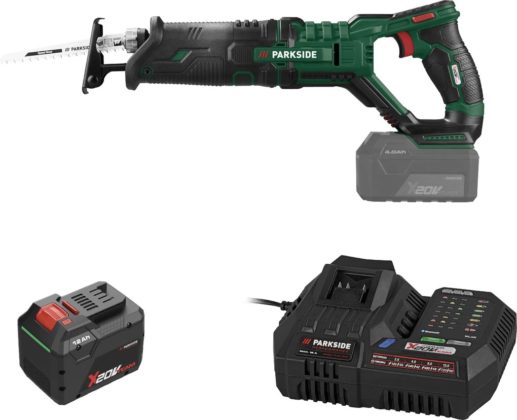 Parkside® Aku pila ocaska Pssa 20-Li B2, Smart 12 Ah