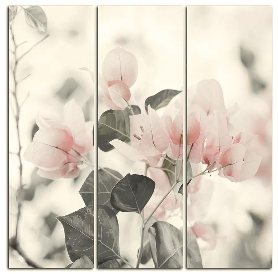 Obraz na plátně - Papírové květiny - čtverec 357FB (105x105 cm)