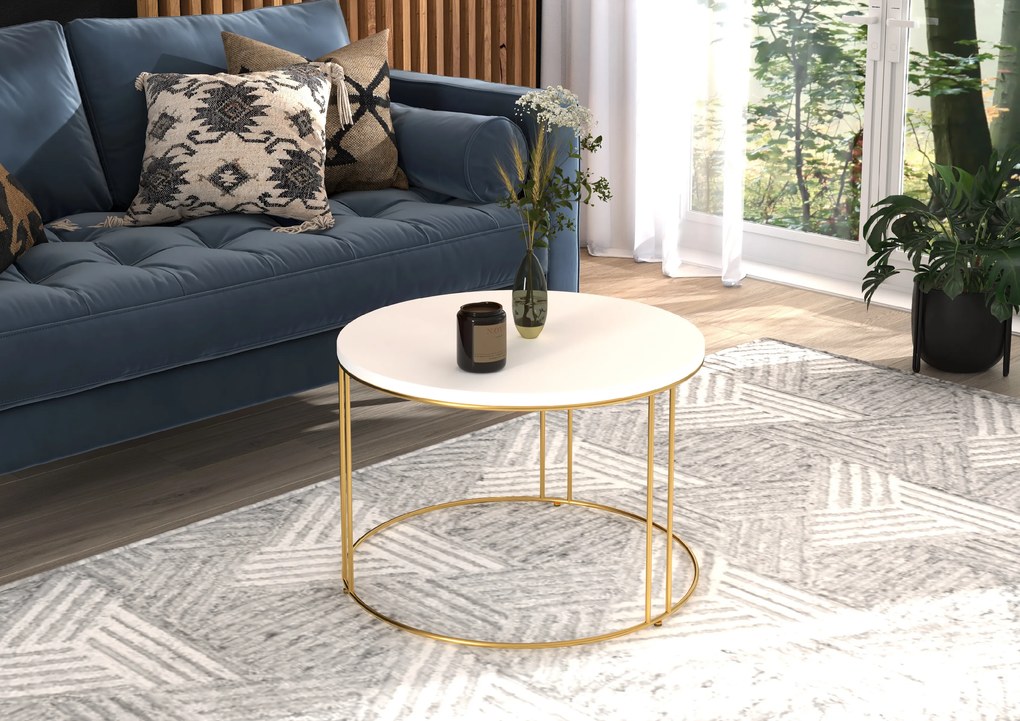 ADRK Furniture Konferenční stolek NOEL CT-NOE-G-W