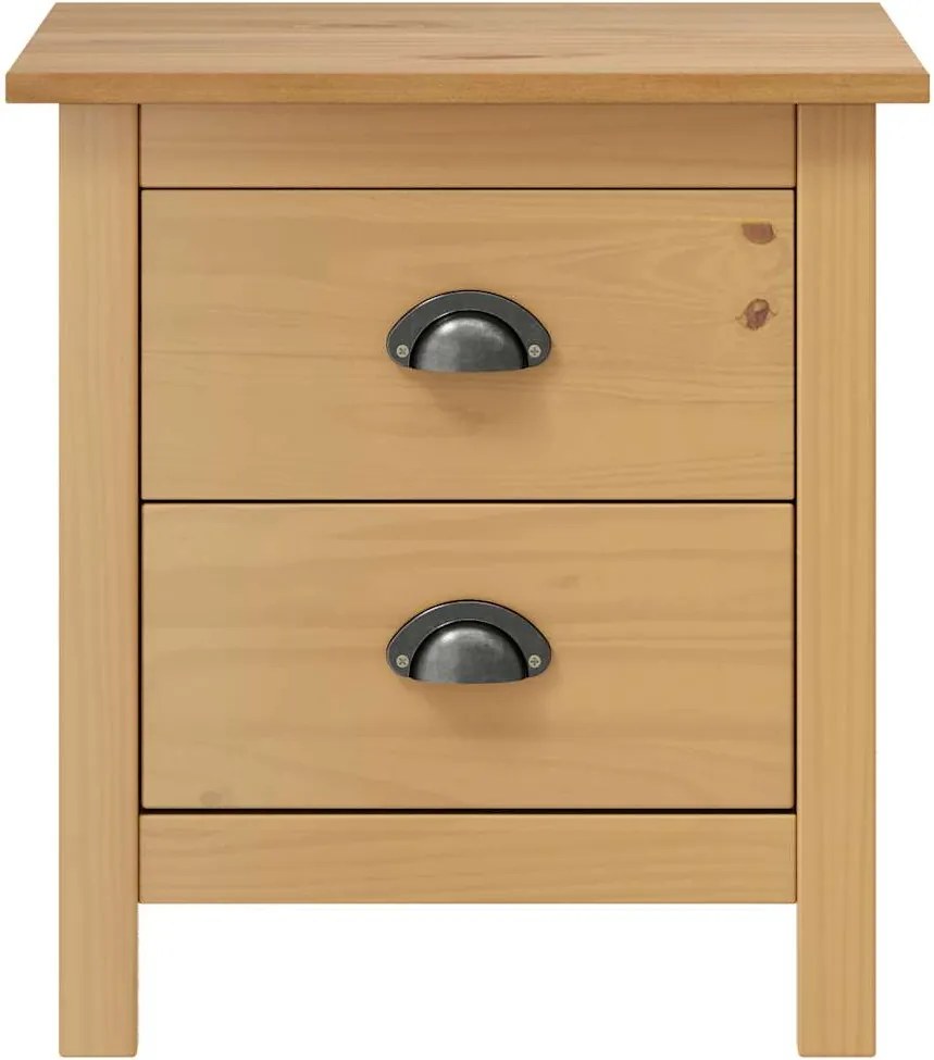 Noční stolky Hill 2 ks 46 x 35 x 49,5 cm masivní borové dřevo 288907